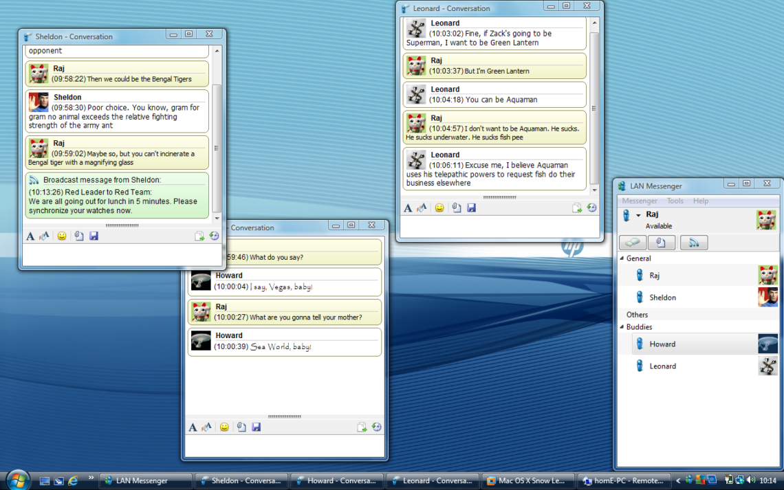 Lan messenger is a reliable service for the network of any size